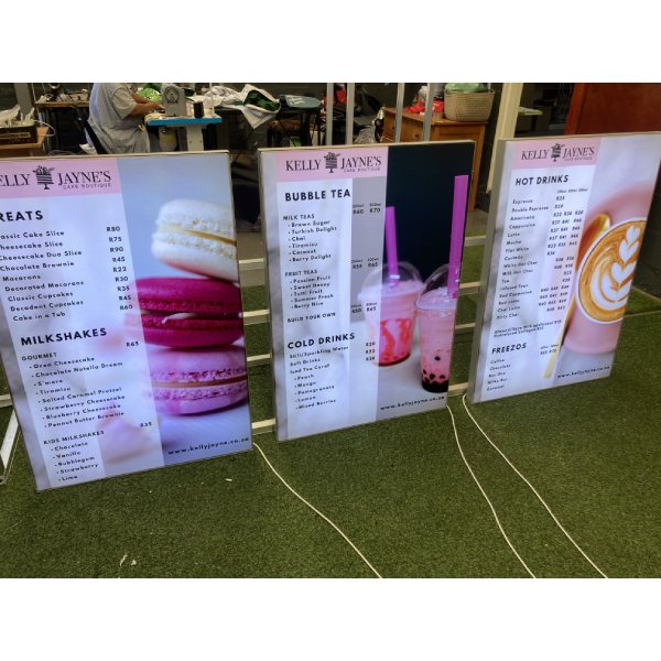 Slimline Backlit Lightbox – FAB Displays